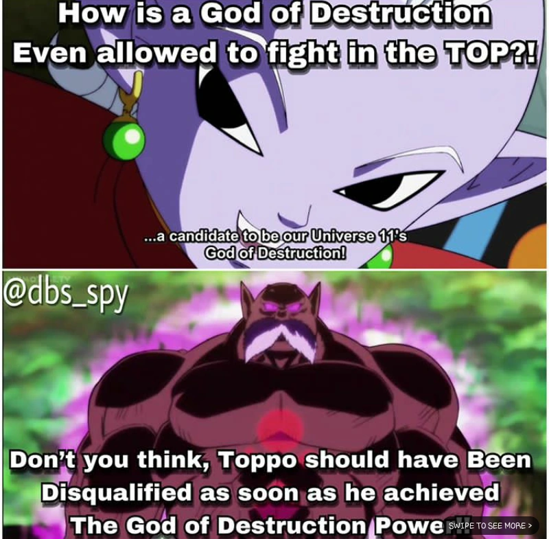 Toppo : god of destruction power | Fandom