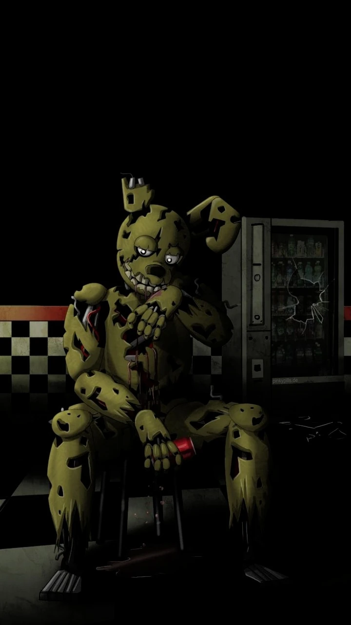 Springtrap first time drinking cocola or how you spill it | Fandom