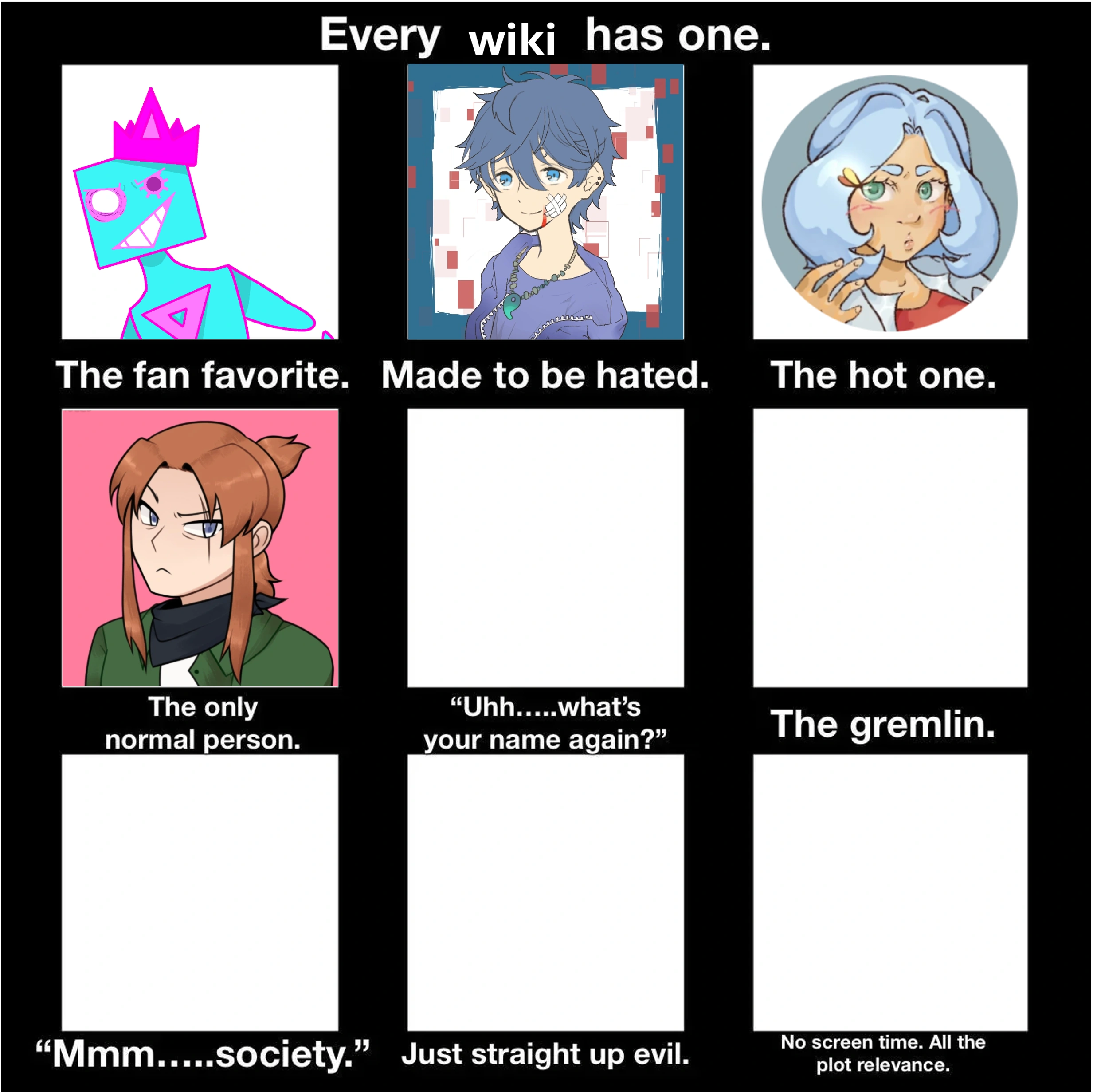 Mick is the only normal person! Now who's the most forgettable person ...