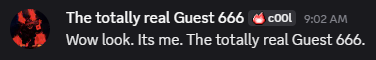 Guys look. Its the totally real guest 666 | Fandom