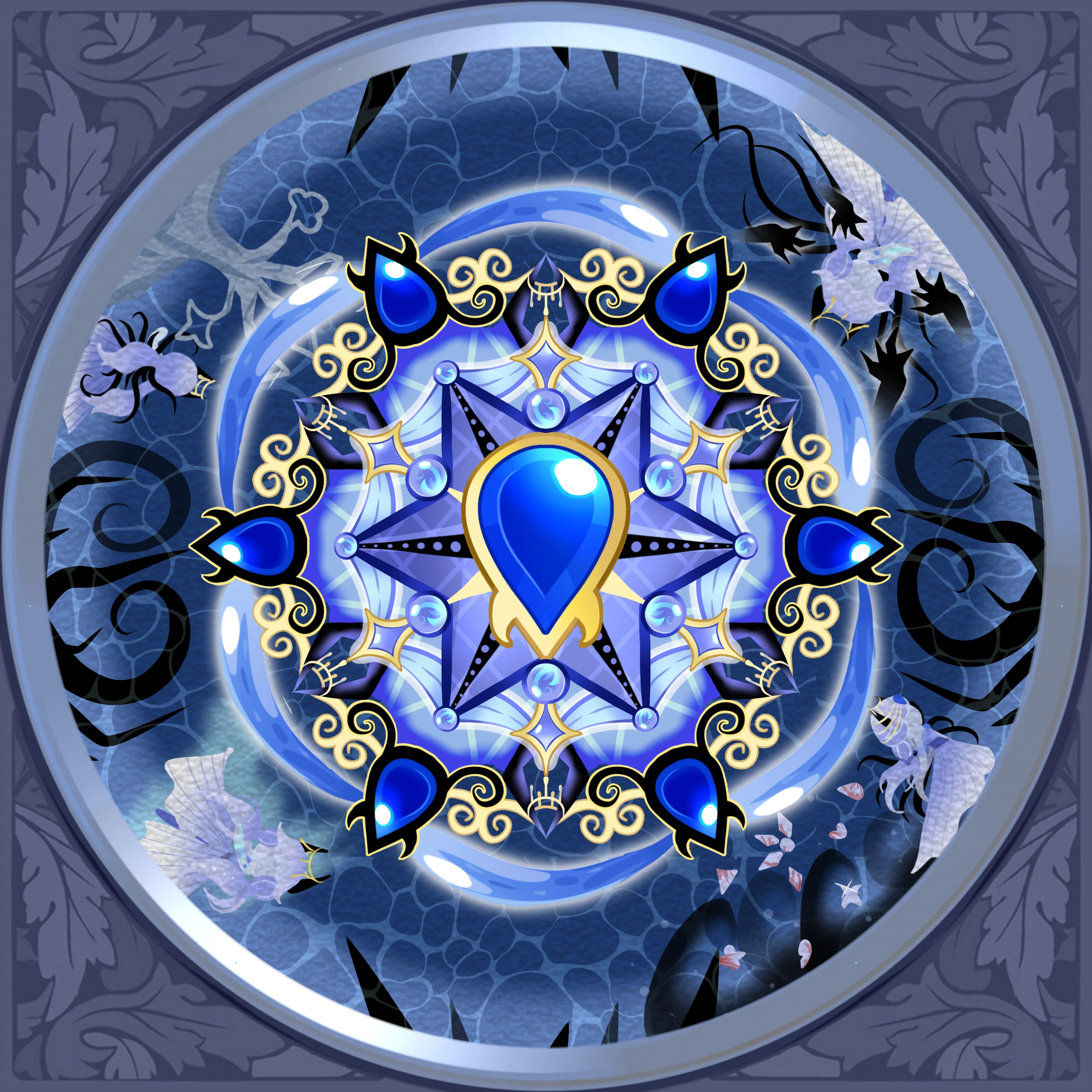 Luminescent Water Cookie's Mural | Fandom