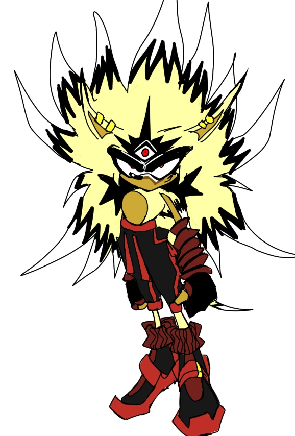 A quick sketch of Super Alpha/Emo AU Sonic | Fandom