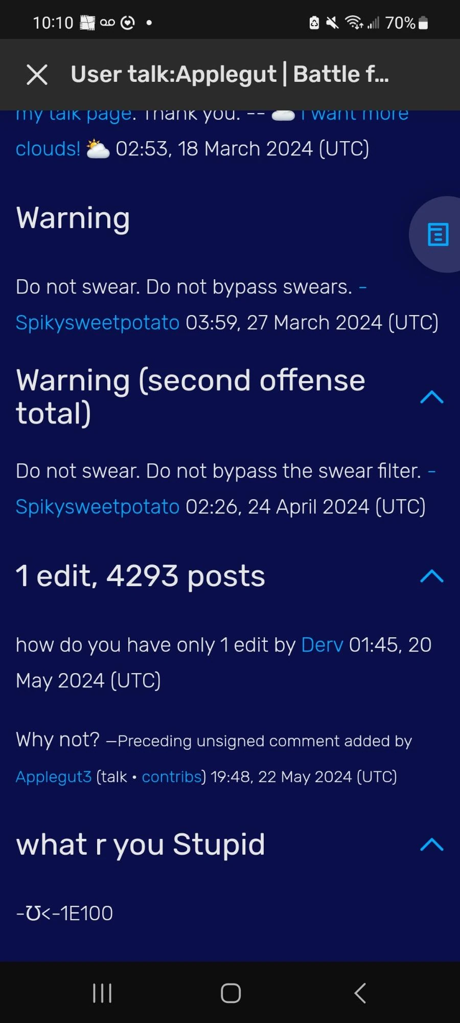 What (look at bottom message | Fandom