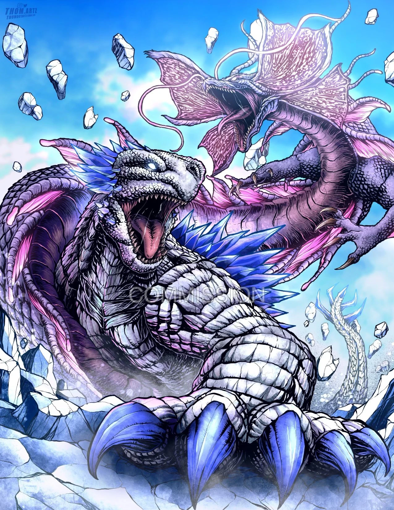 Hey guys check this art of shimo and tiamat | Fandom