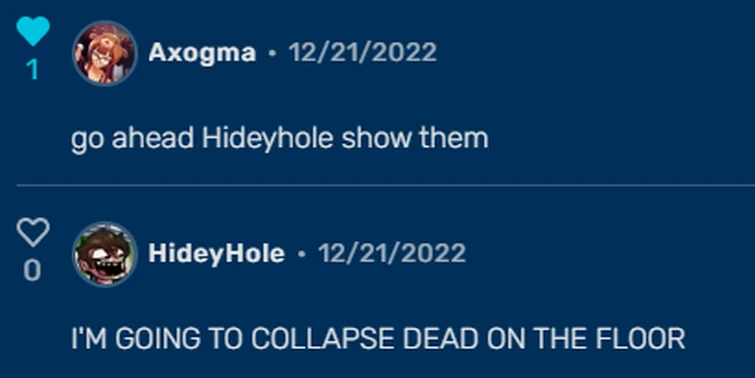 thinks back fondly to this conversation | Fandom
