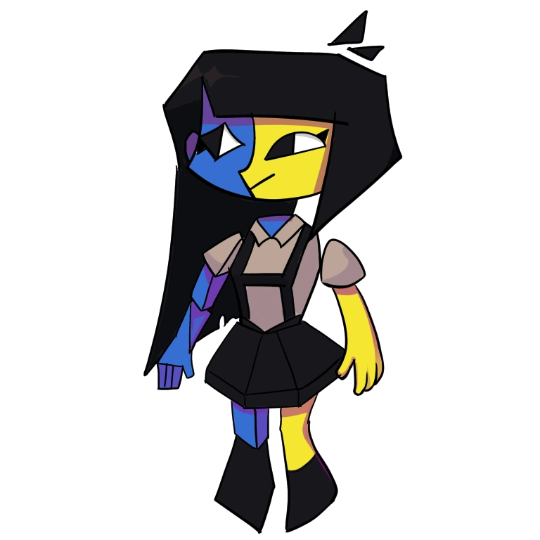 Ive been working on a ENA shimeji for 8 hours shes about halfway done ...