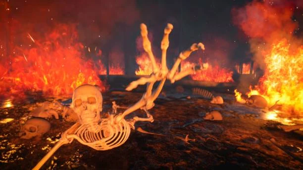 Image of a burning skeleton | Fandom