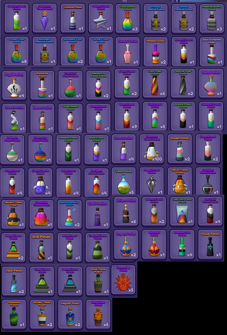 rate my potion collection so far | Fandom