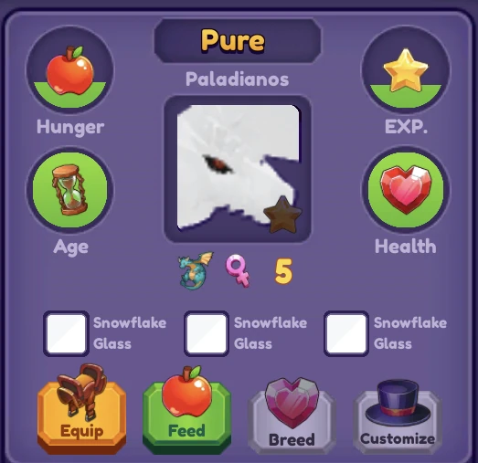 Selling a pure snowflake pala | Fandom