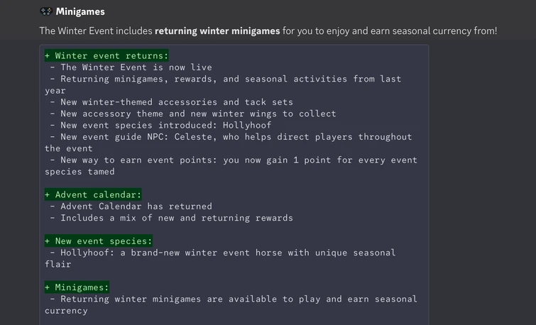 Winter Event, Advent Calendar, Hollywoof Species Release — Discord ...