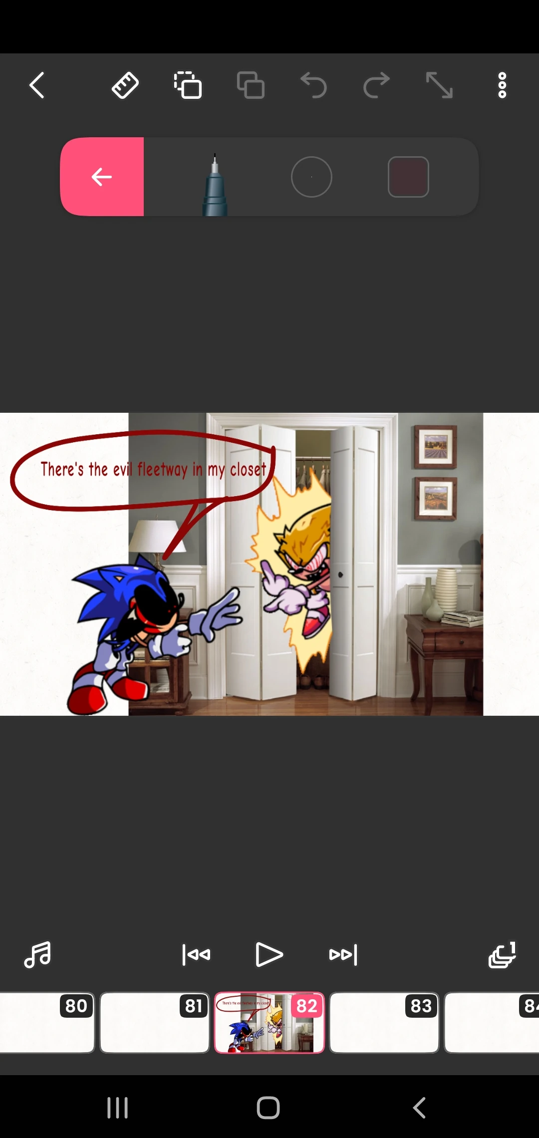 Evil Fleetway in side of Xenos closet | Fandom