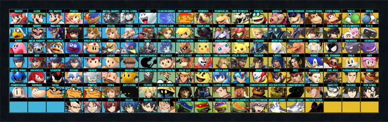 Made a roster for Smash Bros. Universe (by cherrim98) | Fandom