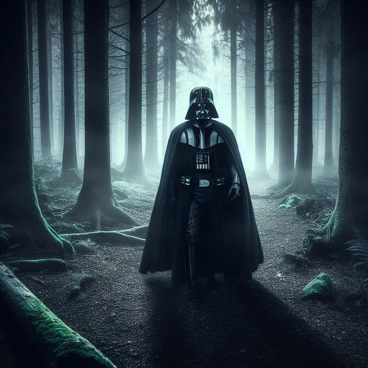 Some AI Art of Darth Vader in a Spooky Forest | Fandom