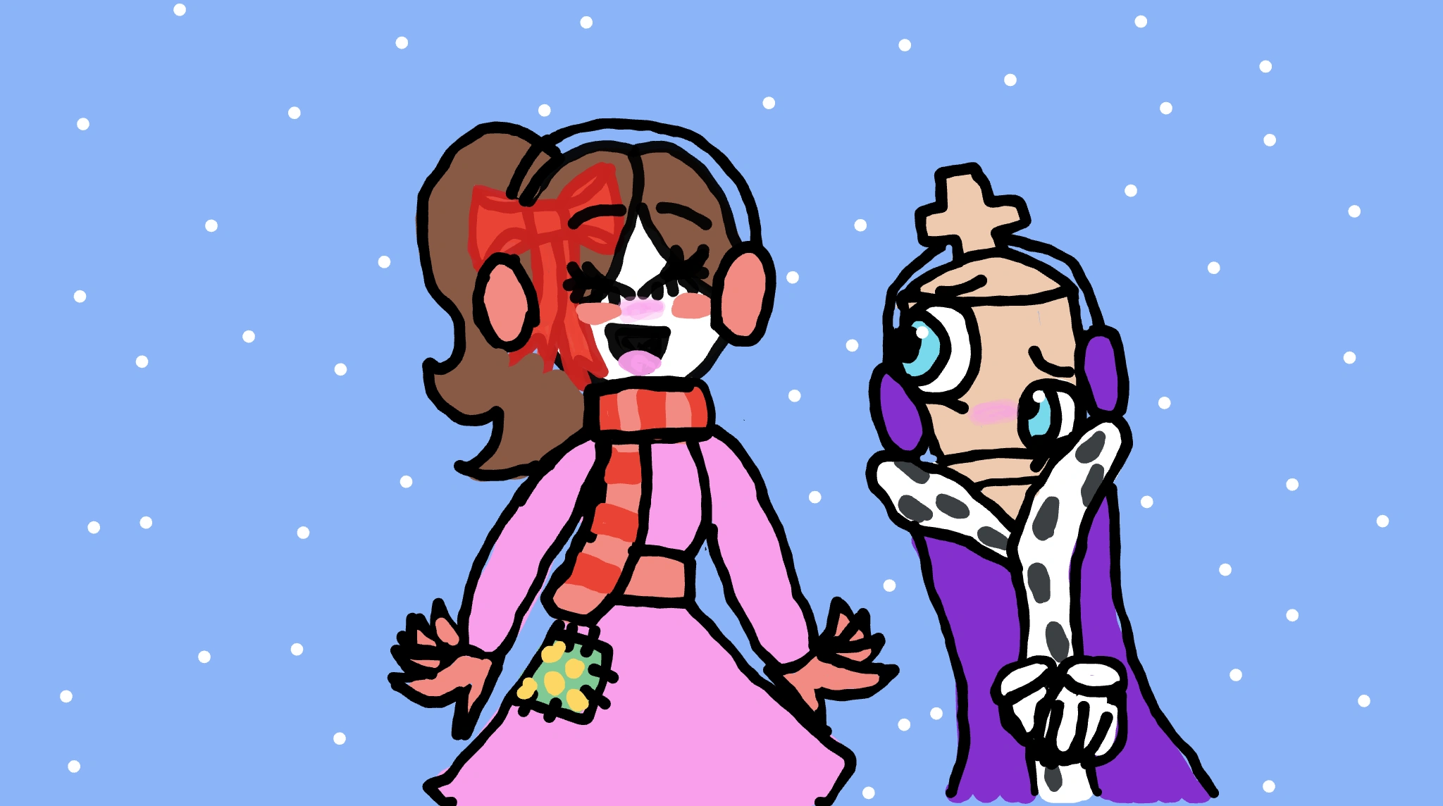 Ziggy And Kinger In The Snow!