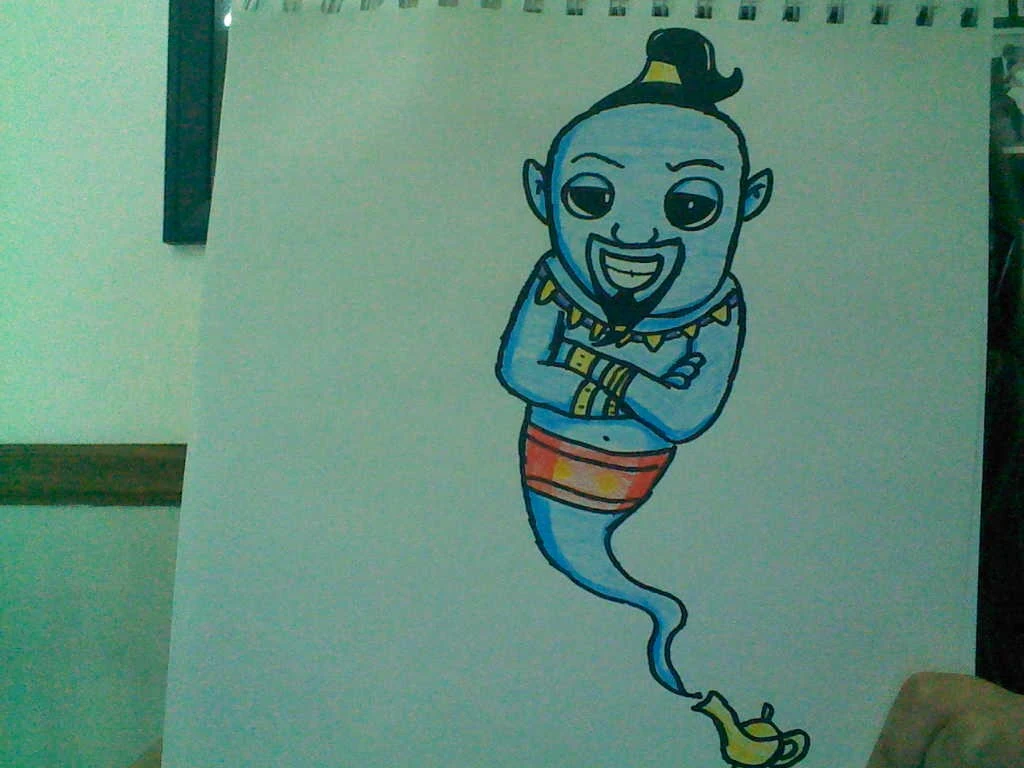 Genie drawn by yours truly | Fandom