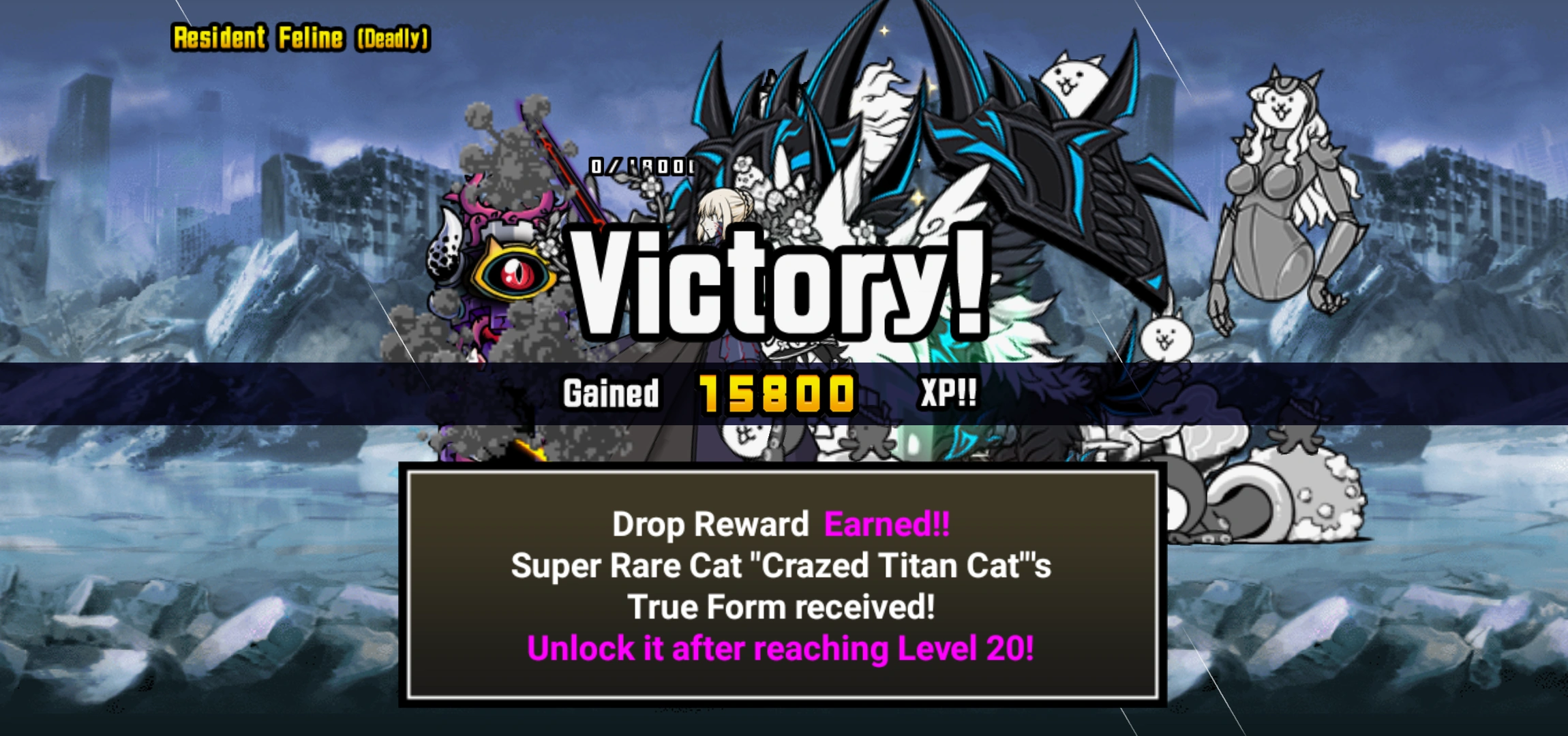 So I just beat Manic Titan literally right after beating Crazed Titan ...