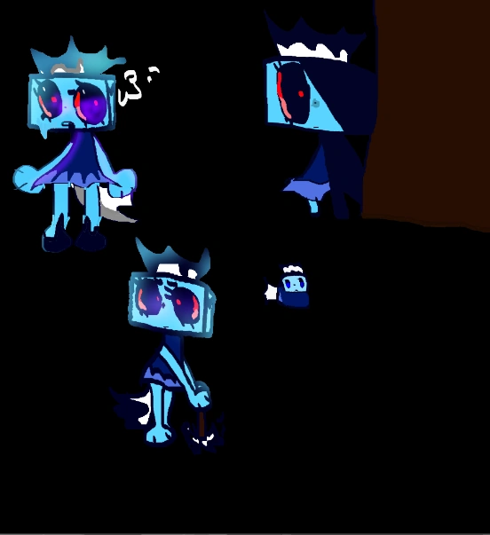 OK OK, i know i already posted the twisted tisha art, but this is a duplicate with more doodles ...