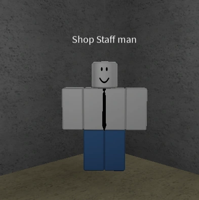 Shop Staff man | Afk and wait till its your magic number simulator Wiki ...