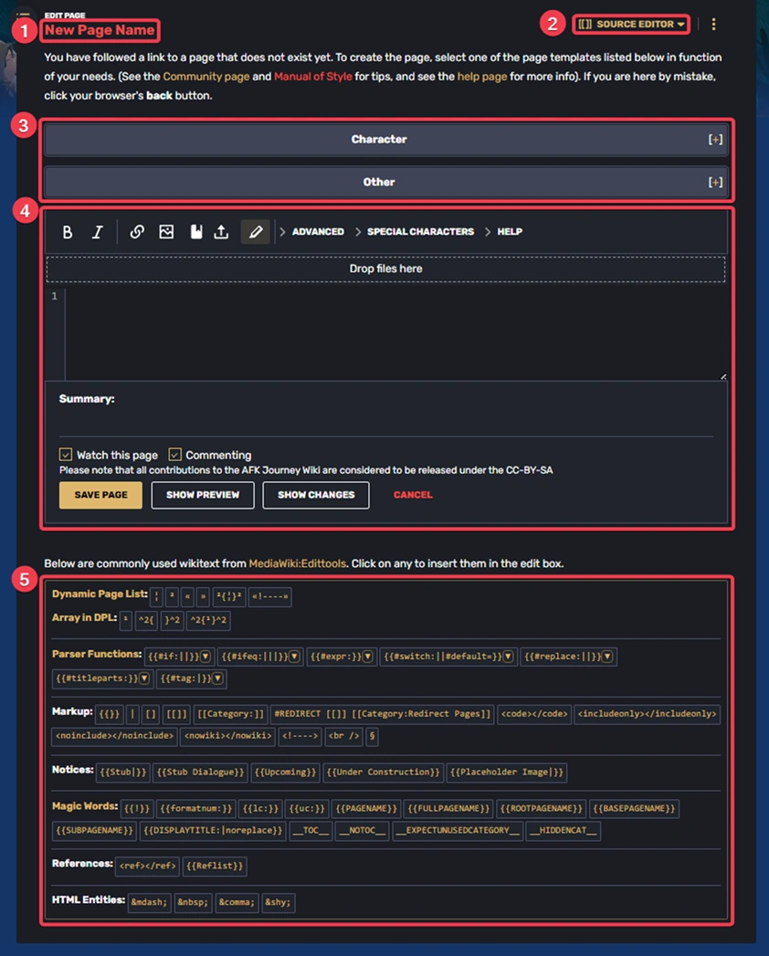 AFK Journey Wiki:How to Edit | AFK Journey Wiki | Fandom