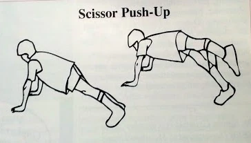 Scissor Push-Up | A for Athlete | Fandom