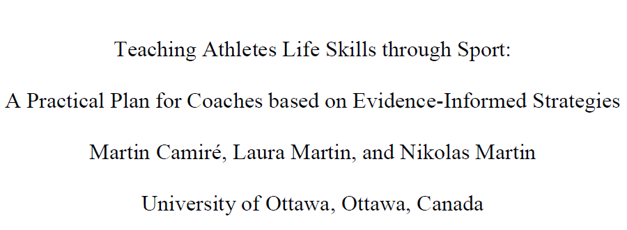 Developing Character (research) | A for Athlete | Fandom