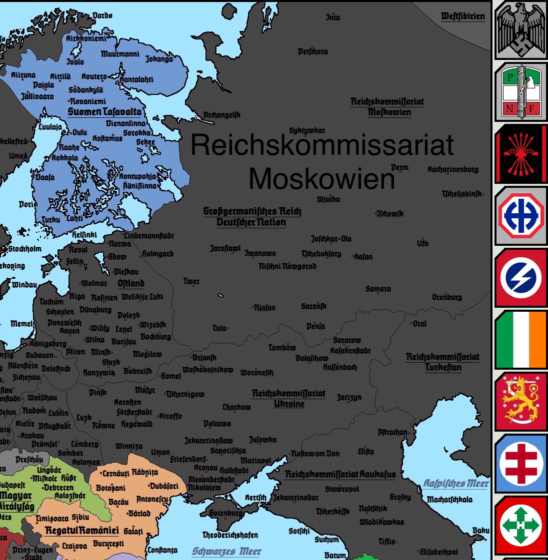 Reichskommissariat Moskowien | Aftermath - The Axis Victorious Wiki ...