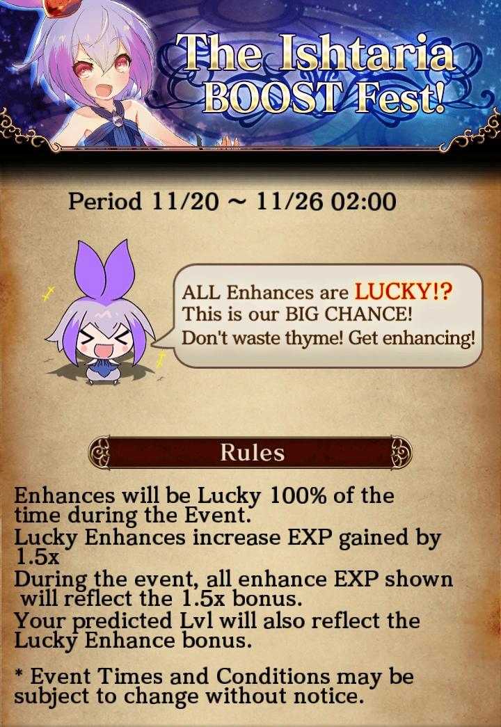 The Ishtaria Boost Fest | Age of Ishtaria Wiki | Fandom