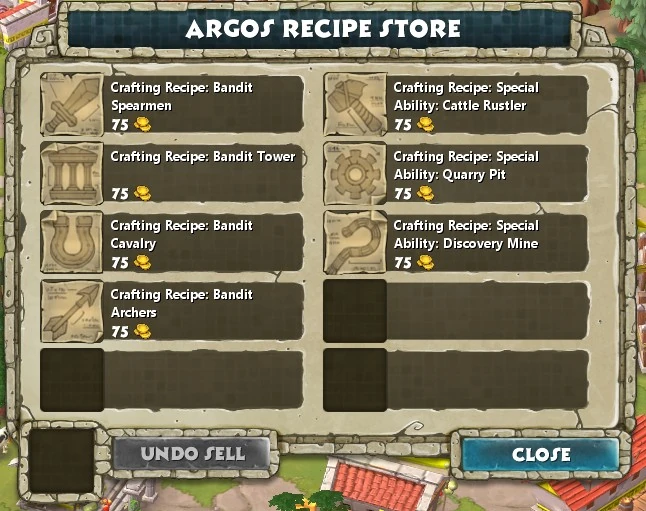 Argos Recipe Store | Age of Empires Online Wiki | Fandom