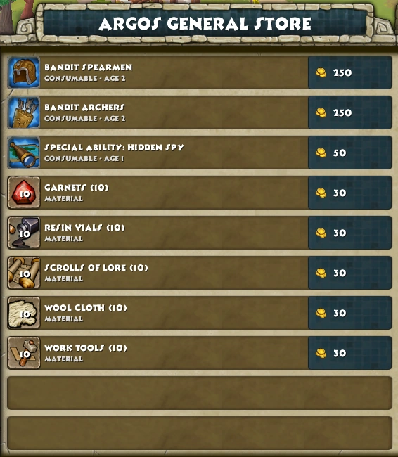Argos General Store | Age of Empires Online Wiki | Fandom