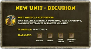 Decurion | Age of Empires Online Wiki | Fandom