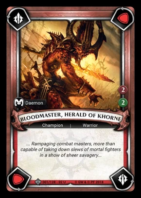 Bloodmaster, Herald of Khorne - Warhammer Age of Sigmar: Champions Wiki