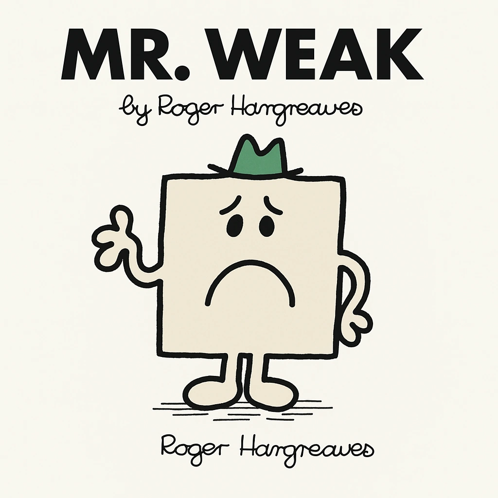 Mr. Weak | AI-Generated Mr. Men and Little Miss Wiki | Fandom