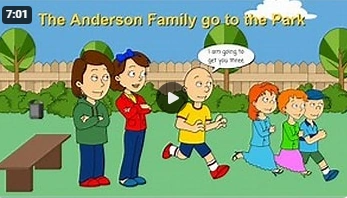 Caillou Gets Ungrounded: The Anderson Family go to the Park ...