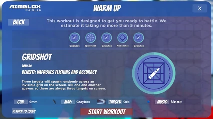 Aim Lab Workouts | Aimblox Wiki | Fandom