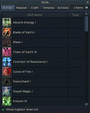 Skills Window | Aion Wiki | Fandom