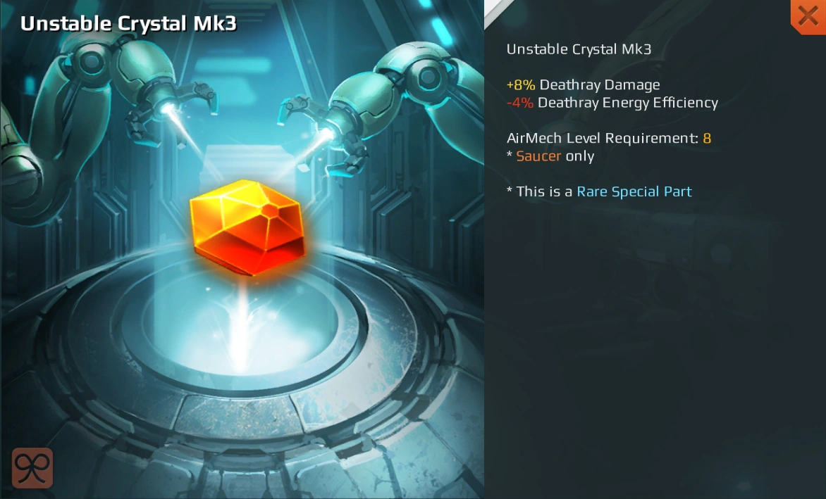Unstable Crystal Mk3 | AirMech Wiki | Fandom