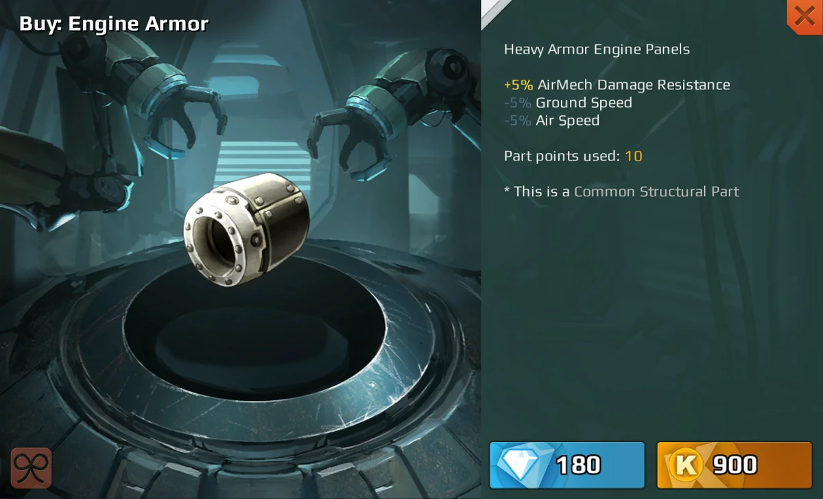 Engine Armor | AirMech Wiki | Fandom