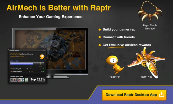 Raptr Rewards | AirMech Wiki | Fandom