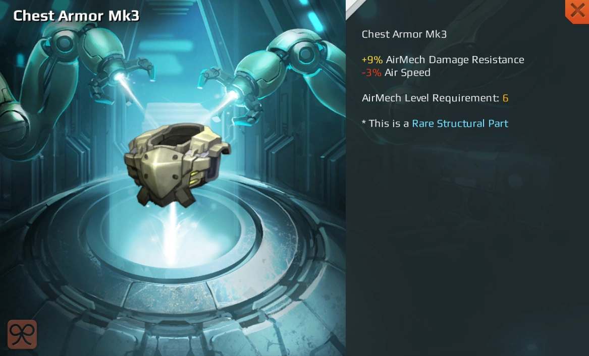 Chest Armor Mk3 | AirMech Wiki | Fandom