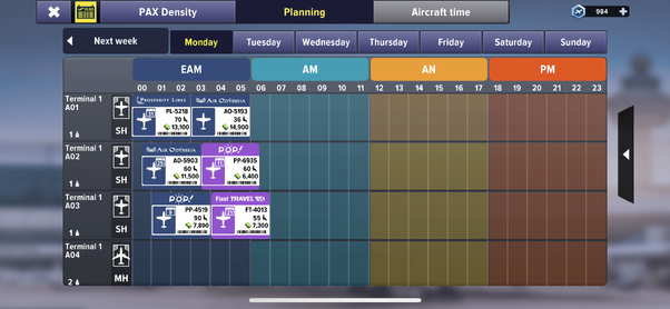 Scheduling | Airport Simulator: First Class Wiki | Fandom