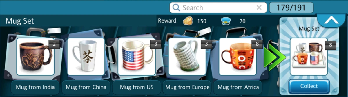 Mug Collection | Airport City Wiki | Fandom