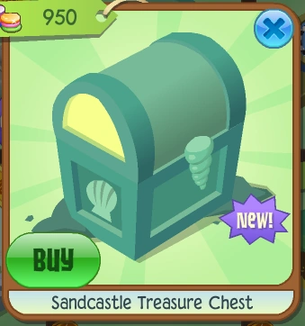 Sandcastle Treasure Chest | Animal Jam Item Worth Wiki | Fandom
