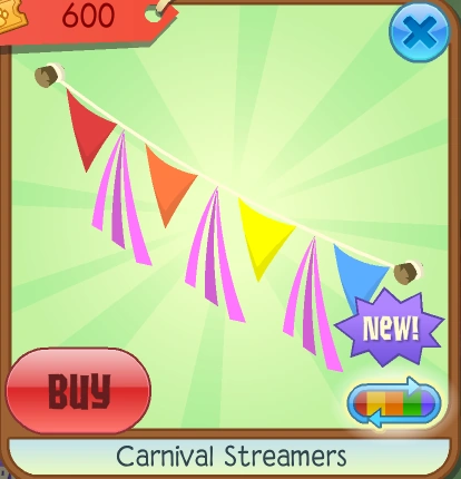 Carnival Streamers | Animal Jam Item Worth Wiki | Fandom