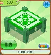 Lucky Table | Animal Jam Item Worth Wiki | Fandom
