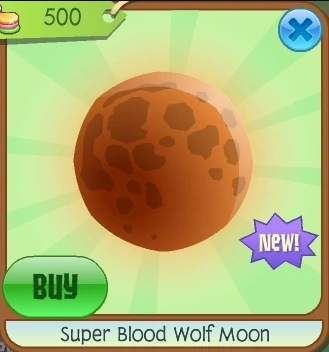 Super Blood Wolf Moon | Animal Jam Item Worth Wiki | Fandom