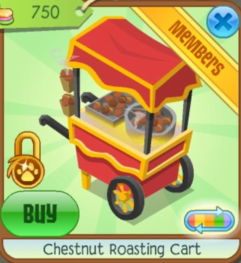 Chestnut Roasting Cart | Animal Jam Item Worth Wiki | Fandom