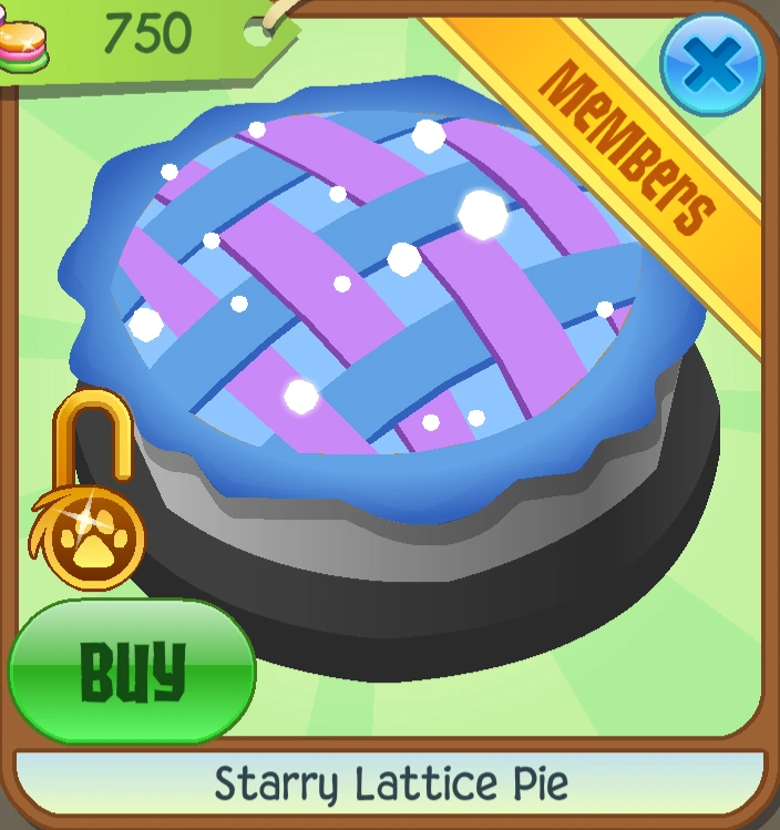 Starry Lattice Pie | Animal Jam Item Worth Wiki | Fandom