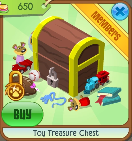 Toy Treasure Chest | Animal Jam Item Worth Wiki | Fandom
