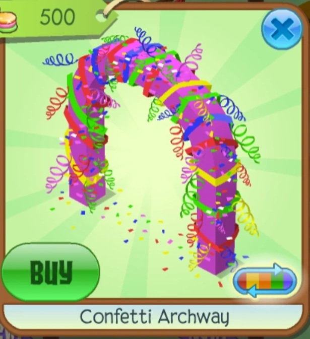 Confetti Archway | Animal Jam Item Worth Wiki | Fandom