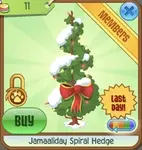 Jamaaliday Spiral Hedge | Animal Jam Item Worth Wiki | Fandom